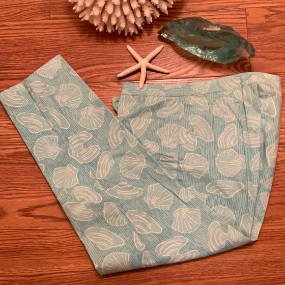 Lilly Pulitzer | Pants & Jumpsuits | Lilly Pulitzer Seashell Pants Aqua ...